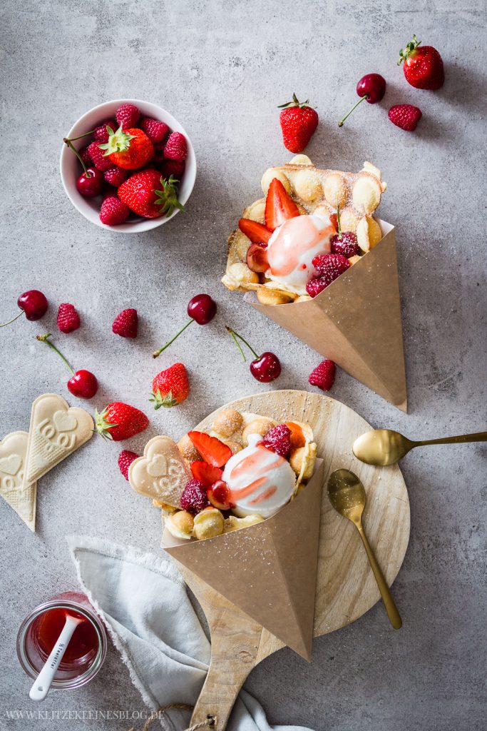 Kerrygold_Bubble Waffle mit Joghurt-Eis-043 | KLITZEKLEIN